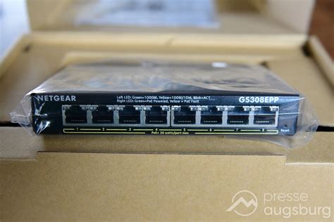 Power Fürs Lan Der Netgear Gs308epp Poe Switch Im Test Presse Augsburg