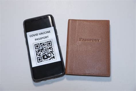 Passport And Personal Qr Code With Encrypted Information On The