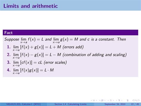 lesson 4 calculating limits section 21 slides ppt