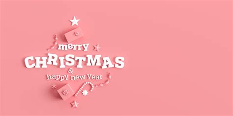 메리 크리스마스와 새해 복 설초 배경입니다 산호 분홍색 배경에 장식품 크리스마스 배경 디자인입니다 3d 일러스트레이션 겨울에 대한 스톡 사진 및 기타 이미지 Istock