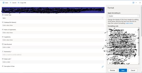 Sharepoint Online Form Header Does Not Save The Formatting But Does