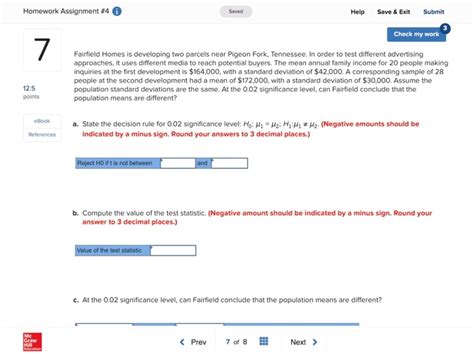 Solved Homework Assignment 4 Saved Help Save And Exit Submit
