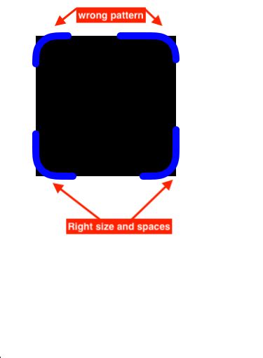 Ios Border Only In Corners With Uibezierpath Wrong Space In