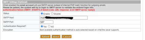 Authentication Failure Smtp Starttls Failed Osticket Forum