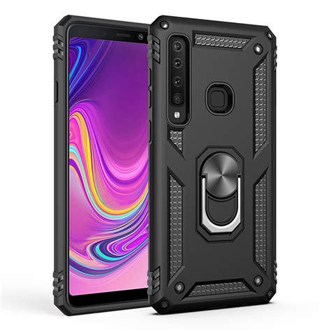 สําหรับ Samsung Galaxy A9 A8 A7 A6 Plus 2018 กันกระแทกเกราะทหารกรณีแหวน