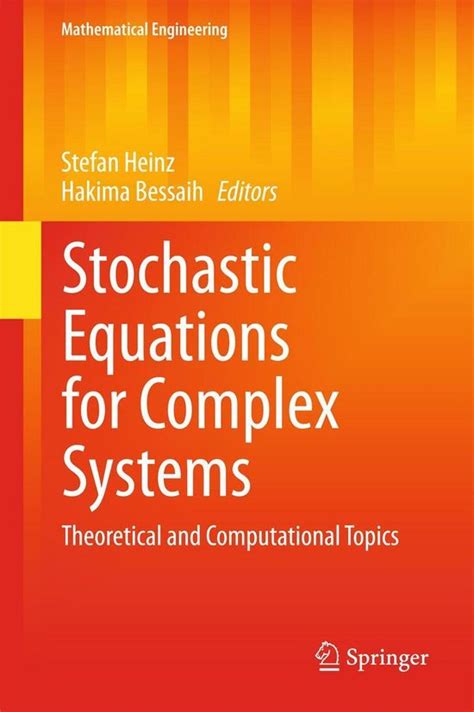 mathematical engineering stochastic equations for complex systems