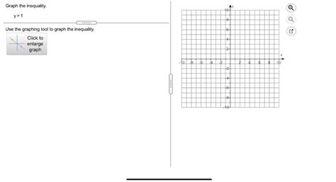 Solved Graph The Inequality A 10 Y 1 6 Use The Chegg Com