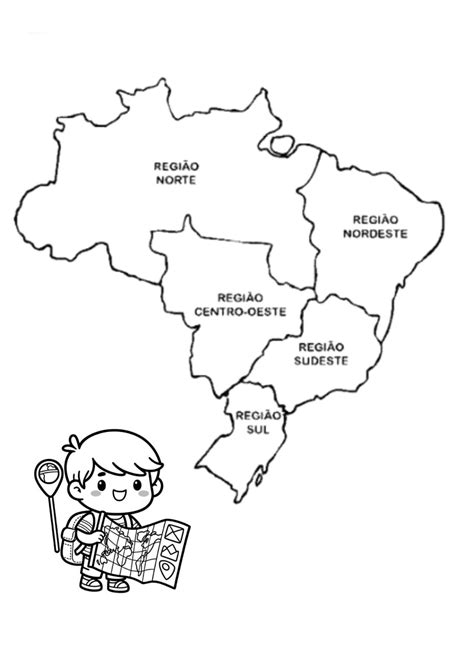 23 Mapas Do Brasil Para Colorir 123 Colorir