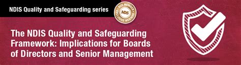 Member Webcast The Ndis Quality And Safeguarding Framework Implications For Boards Of