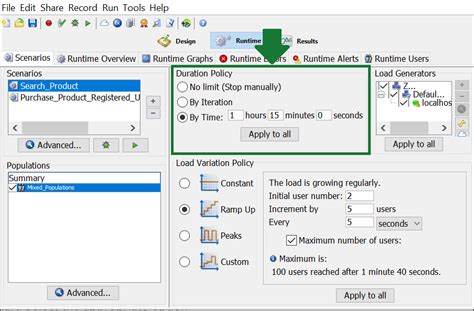 NeoLoad Test Scenario How To Design Test Execution