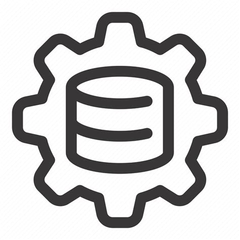 Data Database Server Storage Gear Configuration Options Icon Download On Iconfinder