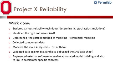 Ppt Reliability And Controls For Project X And Applications To