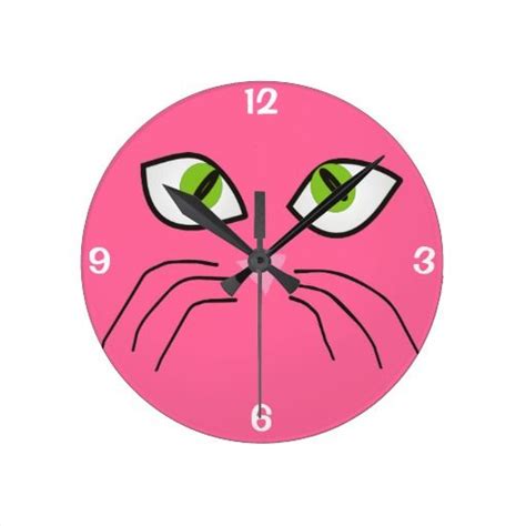 Cat Lovers Cat Face Clock Ii Cat Lovers Cat Face Cat Clock
