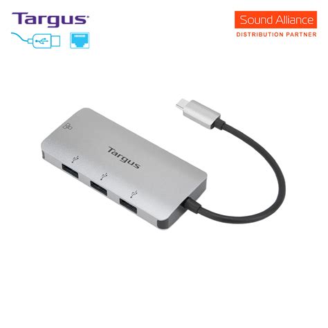 Hub Chia Usb C™ Ra 3 Cổng Usb 3 2 Gen 1 Có Ethernet Targus Aca959 Sound Alliance