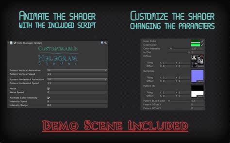 customizable hologram shader