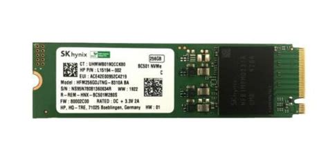 SK Hynix PCIe NVMe 256GB SSD Used