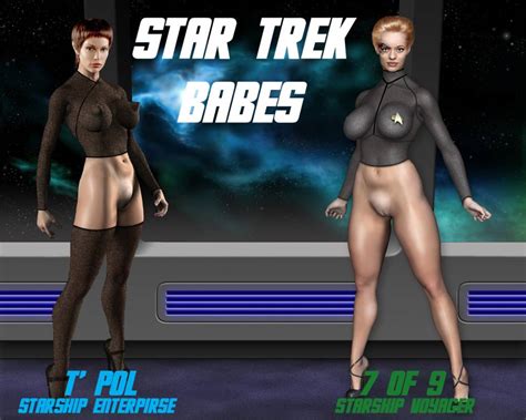 Post Borg Enterprise Fakes Icc Jeri Ryan Jolene Blalock Seven Of Nine Star Trek Star Trek