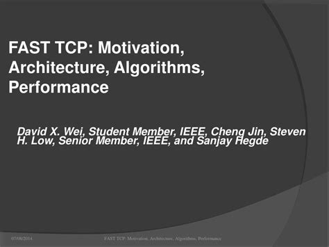 ppt fast tcp powerpoint presentation free download id 2983487