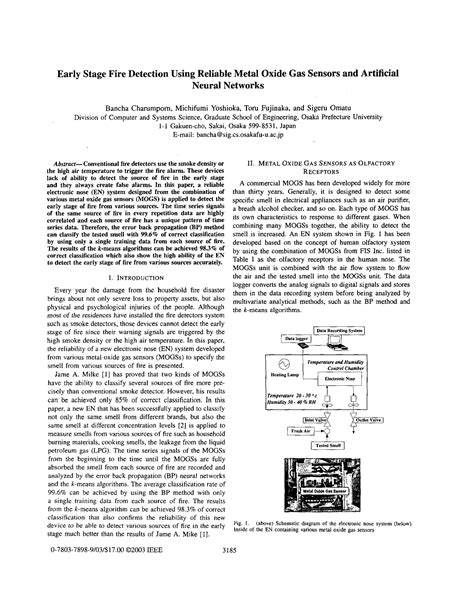 Early Stage Fire Detection Using Reliable Metal Oxide Gas Sensors And Artificial Neural Networks