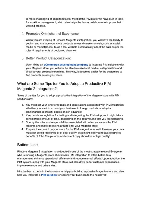 Ppt E Commerce Success With Pimcore Magento 2 Integration And A Pim