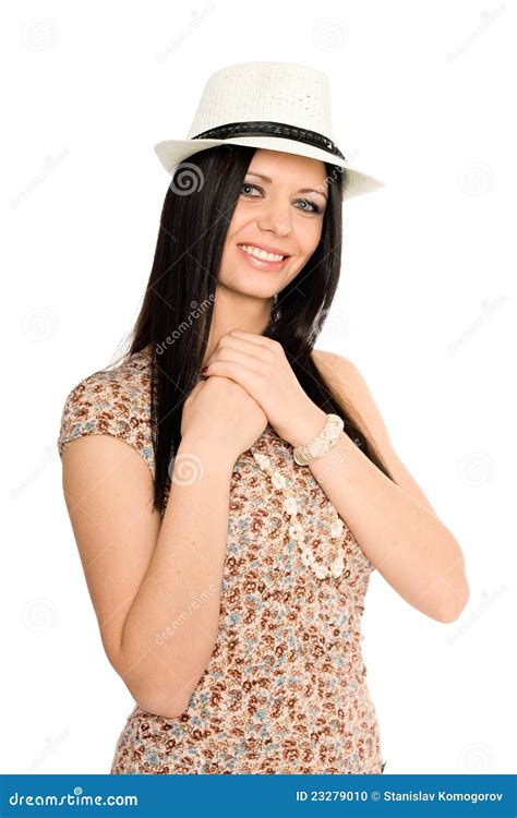 Attractive Smiling Brunette Stock Photo Image Of Lifestyle Adult