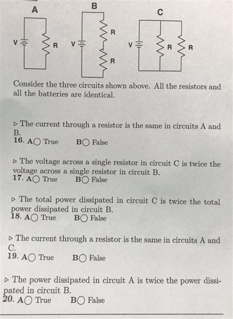 Solved Consider The Three Circuits Shown Above All The Chegg
