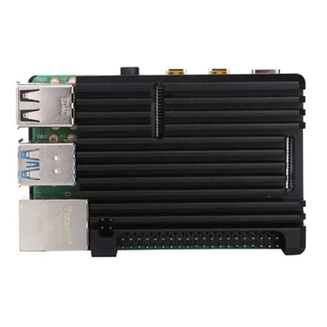 สำหรับ raspberry pi 4รุ่น b กรณีอลูมิเนียม passive cooling อลูมิเนียม