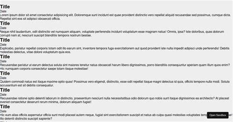 Responsive Vertical Timeline Codesandbox