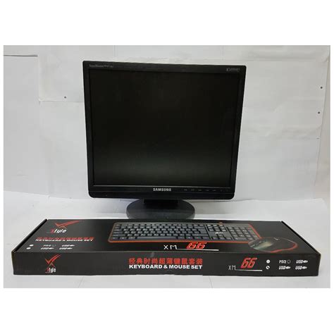 Samsung Syncmaster Magic Cx B Inch Lcd Monitor With Xtyle Xm Ps Keyboard And Usb Mouse