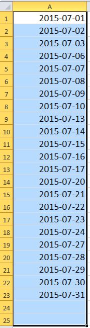 How To Create A List Of Weekdays Business Days In Excel