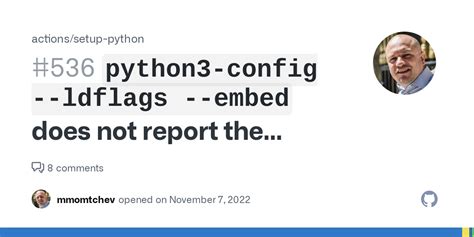 `python3 config ldflags embed` does not report the correct