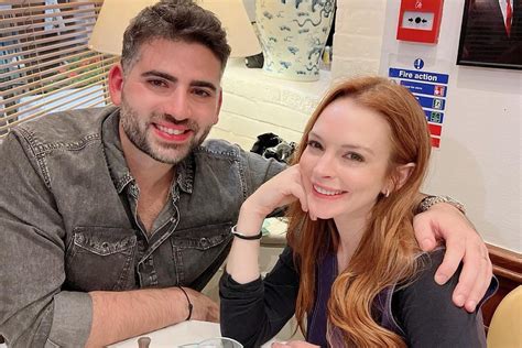 Lindsay Lohan Smiles With Husband Bader Shammas In London