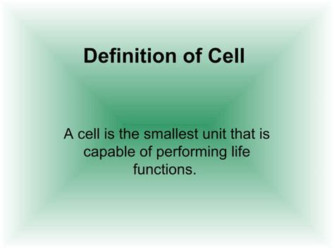 Cell Structure Function Ppt