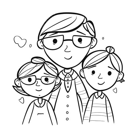 아빠 사랑해 색칠 페이지 개요 스케치 드로잉 벡터 가족 그림 그리기 가족 사진 개요 가족사진 스케치 Png 일러스트 및 벡터 에 대한 무료 다운로드 Pngtree