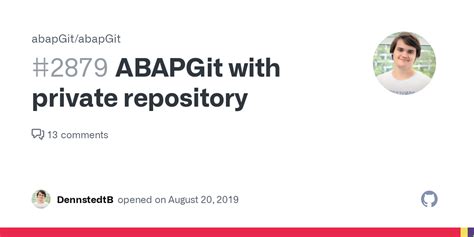 ABAPGit With Private Repository Issue AbapGit AbapGit GitHub
