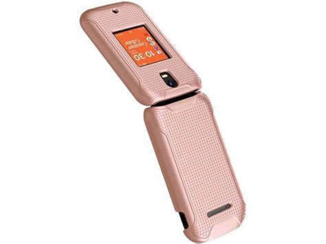 Rose Gold Pink Hard Case Slim Phone Cover For Consumer Cellular Iris Flip Phone Newegg Com