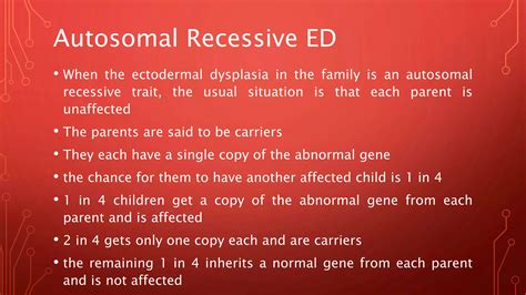 Ectodermal Dysplasia Pptx Dental Health Diseases And Conditions