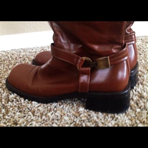 Nine West Shoes Nine West Brown Leather Knee High Riding Boots 8m