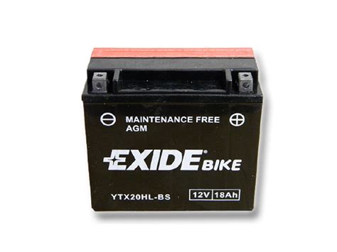 Motobaterie Exide ETX20HL-BS, 12V, 18Ah, 270A - EASYBAT.CZ