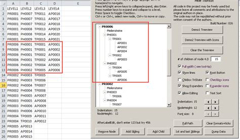 Vba Populate Treeview Control With Hierarchical Data From Excel Sheet