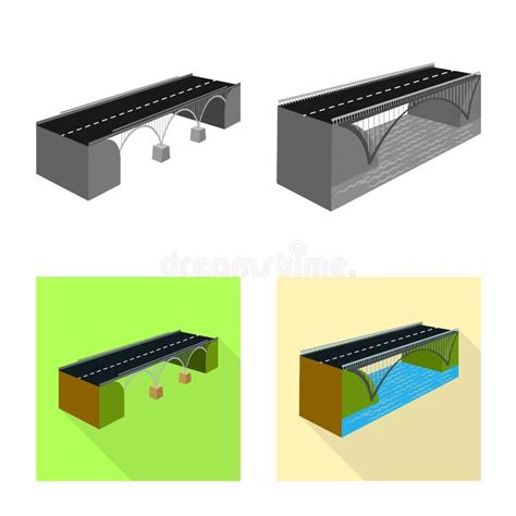 Vector Design Of Connection And Design Symbol Collection Of Connection And Side Stock Vector