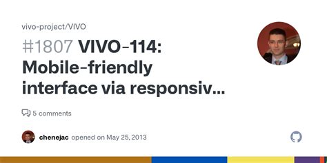 Vivo 114 Mobile Friendly Interface Via Responsive Design · Issue 1807