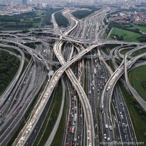 Traffic Flow Visualization Stable Diffusion Online