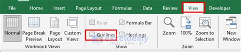 How To Make Gridlines Visible In Excel 5 Solutions