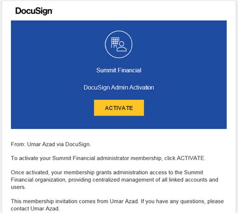 Activate A Docusign Administrator Membership