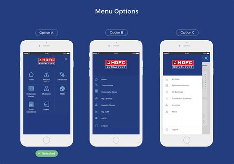 HDFC Mutual Fund UX UI Design For Android Ios Mobile Behance