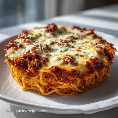 Spaghetti Pie Recipe Crispy Baked Tasty Quicky Recipes