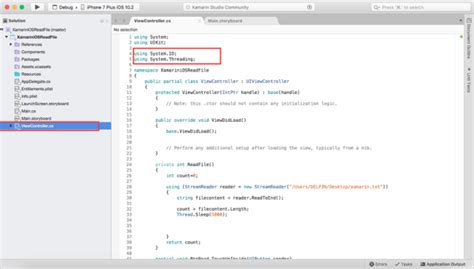 How To Read Text File In Xamarin IOS App