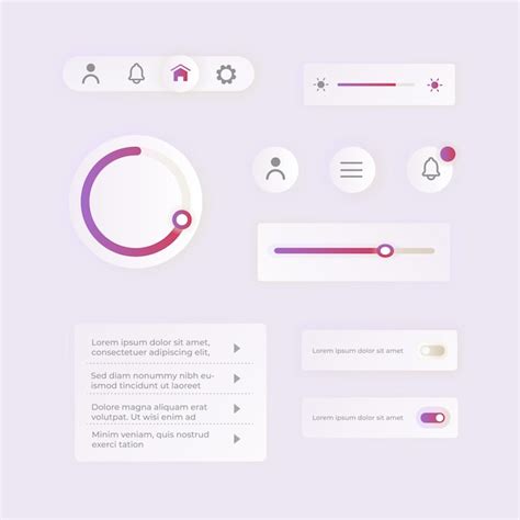 Premium Vector Minimalistic User Interface Web And Apps Screen