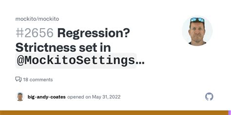 Regression Strictness Set In Mockitosettings Ignored After Upgrade From To